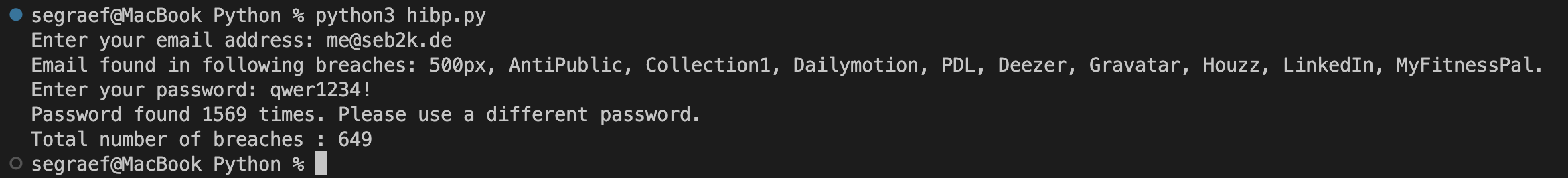 How To Create Your Own Have I Been Pwned Hibp Api Request With Python Automate Everything